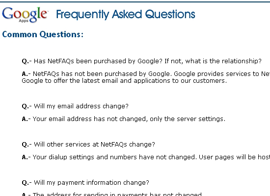 设计有效的FAQ页面