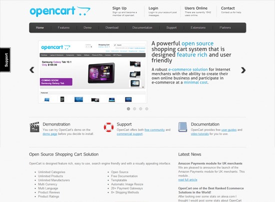 流行的开源电子商务软件