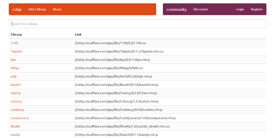 Web开发人员免费公共CDN列表