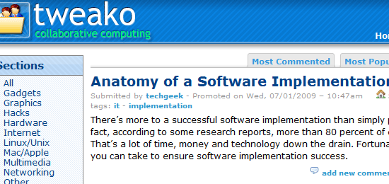 为网页设计师设计的12个优秀的社会新闻网站