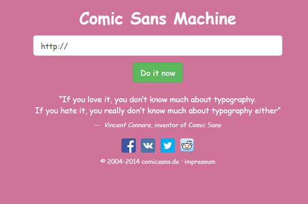 看看一个网站看起来像Comic Sans |字体