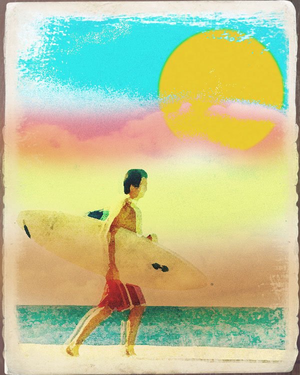 How to Make a Worn Vintage Beach Ad in Photoshop - WebFX