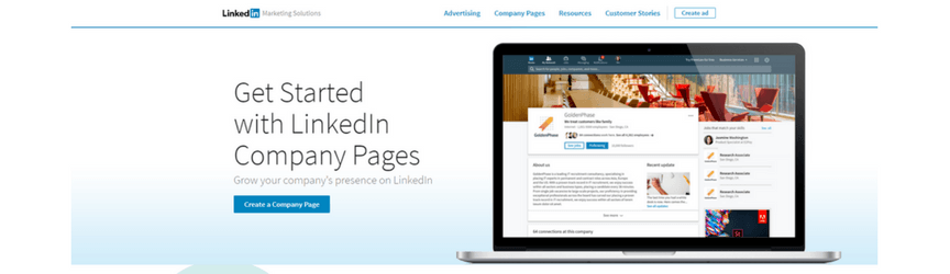 LinkedIn上的公司页面| WebFX